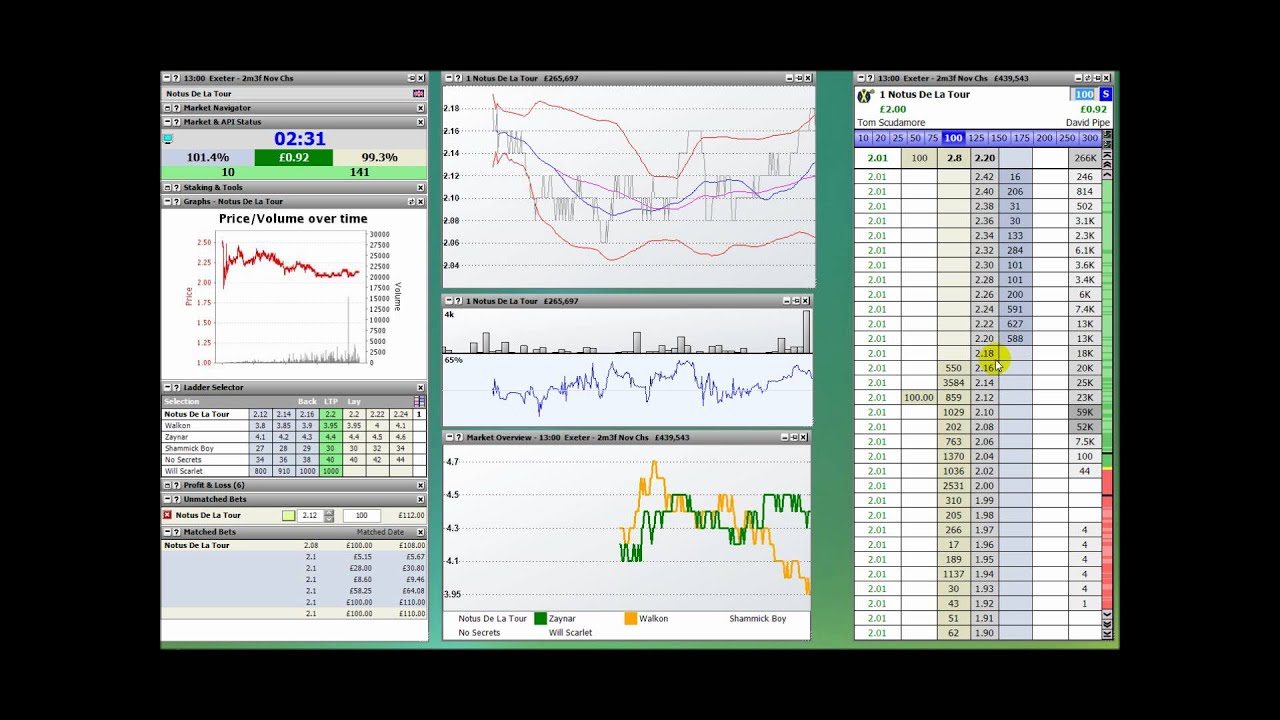 Betfair trading - scalping offset by one tick - free tutorials on ...