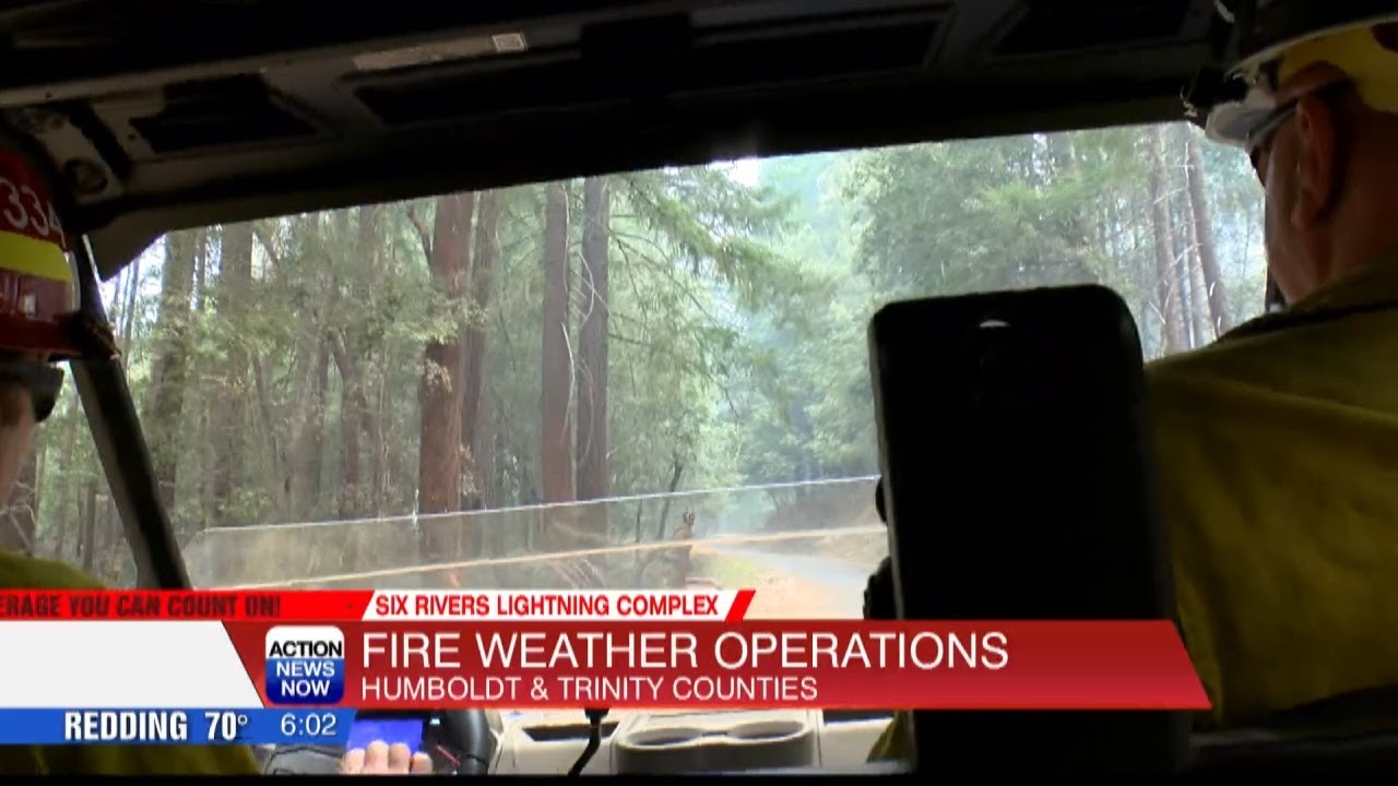 Fire crews on the Six Rivers Lightning Complex are using a routine wind ...