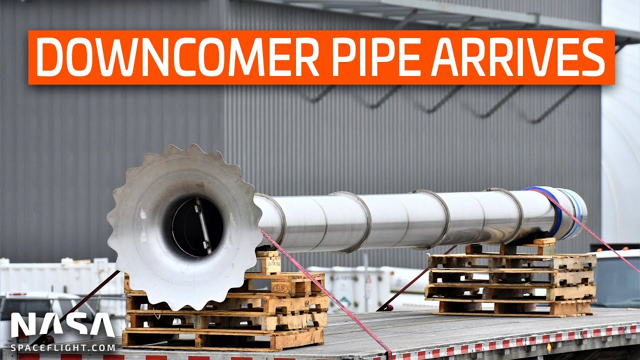 SpaceX Boca Chica - New downcomer arrives, thrust section spotted, and ...