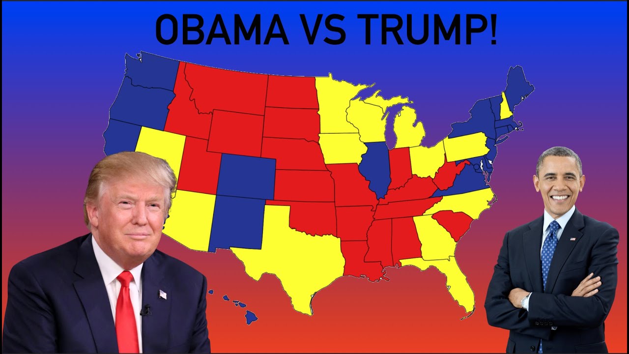 Barack Obama vs Donald Trump 2012 Alternate History | OBAMA LANDSLIDE ...