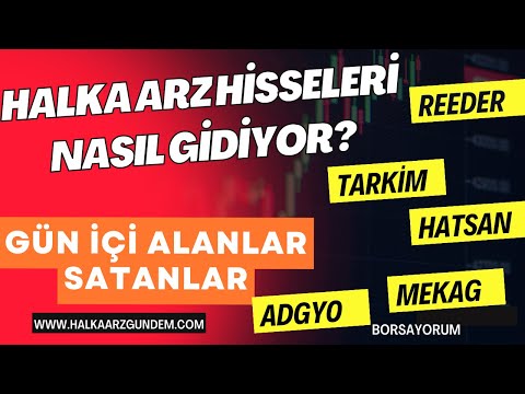 HALKA ARZ HİSSELERİ SON DURUM #mekag #dmrgd #reedr #tarkm #hatsn #adgyo