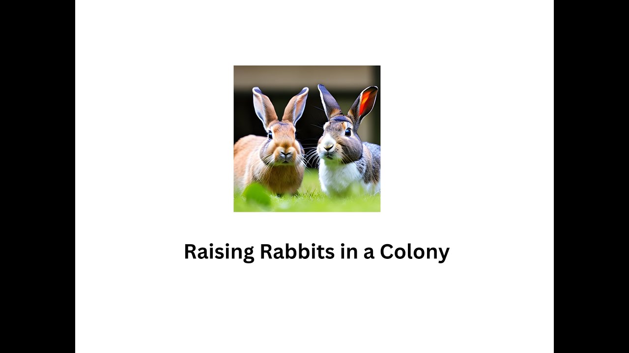 How to Raise Rabbits in a Colony - Part 1 - YouTube