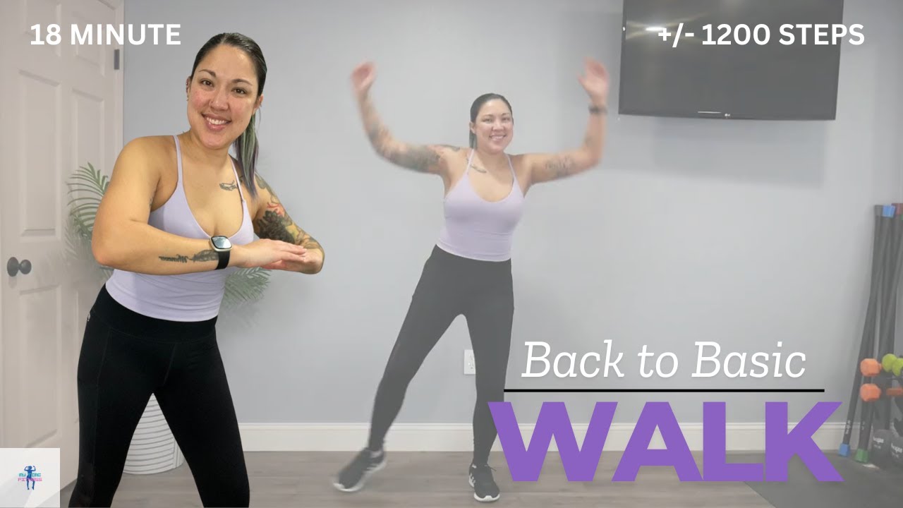 LOW IMPACT WALKING WORKOUT - 18 Minutes | QUICK Back to Basic Walk Get ...
