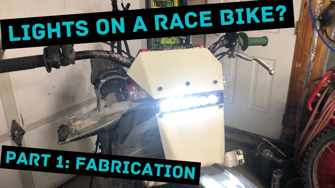DIY Headlight and Taillights on a Dirtbike! - YouTube