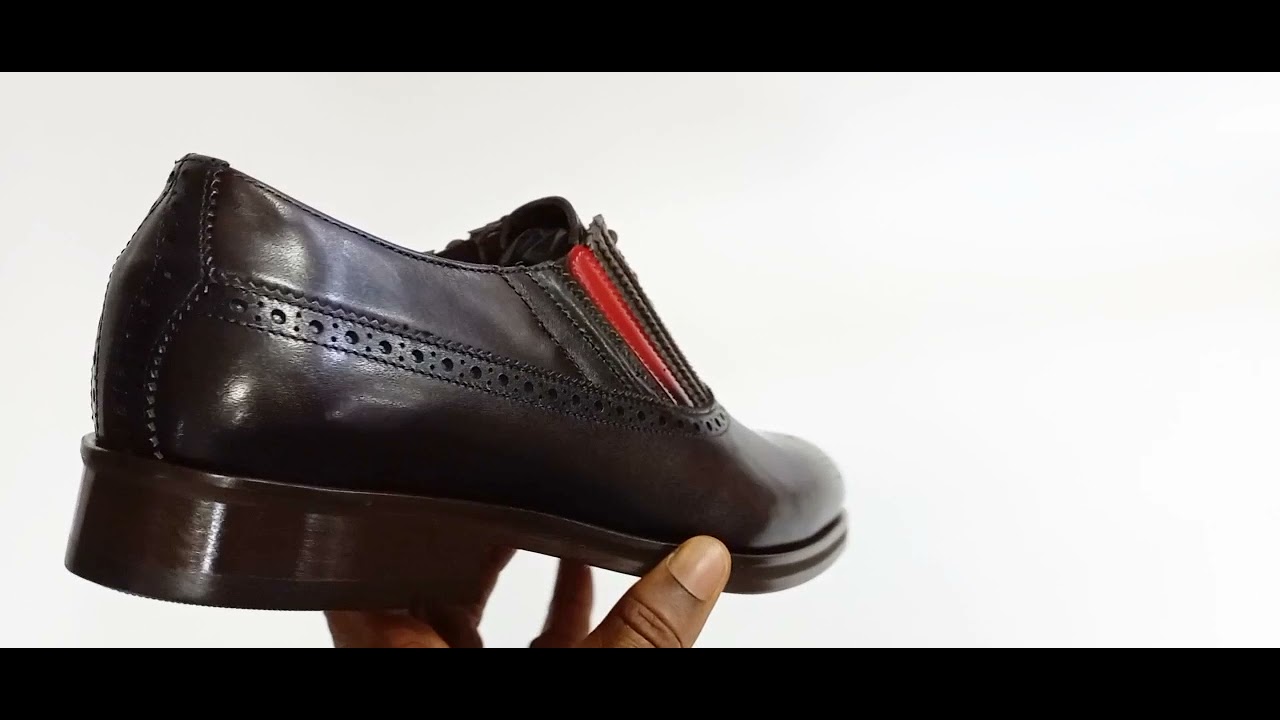 Coffee Nathan Otis Italian Leather Oxford Shoe - YouTube