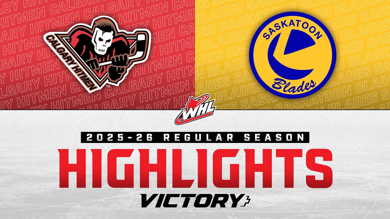 Calgary Hitmen at Saskatoon Blades 11/08 | WHL Highlights 2025-26 - YouTube
