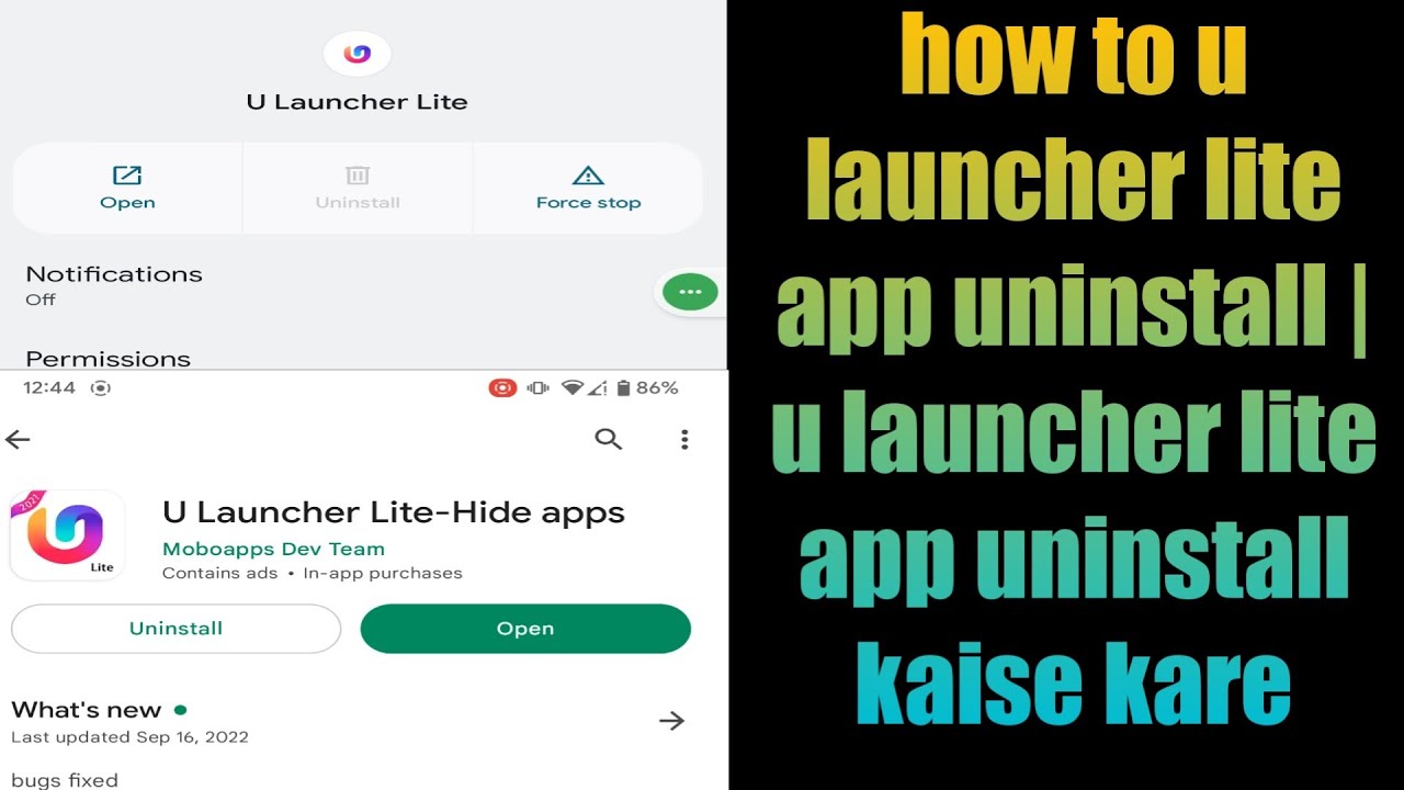 how to u launcher lite app uninstall | u launcher lite app uninstall ...