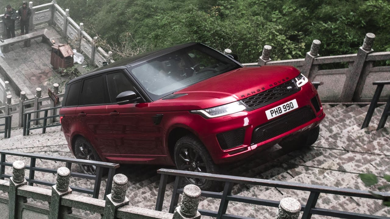 Range Rover Sport PHEV | 45° Staircase / 999 steps CHALLENGE - YouTube