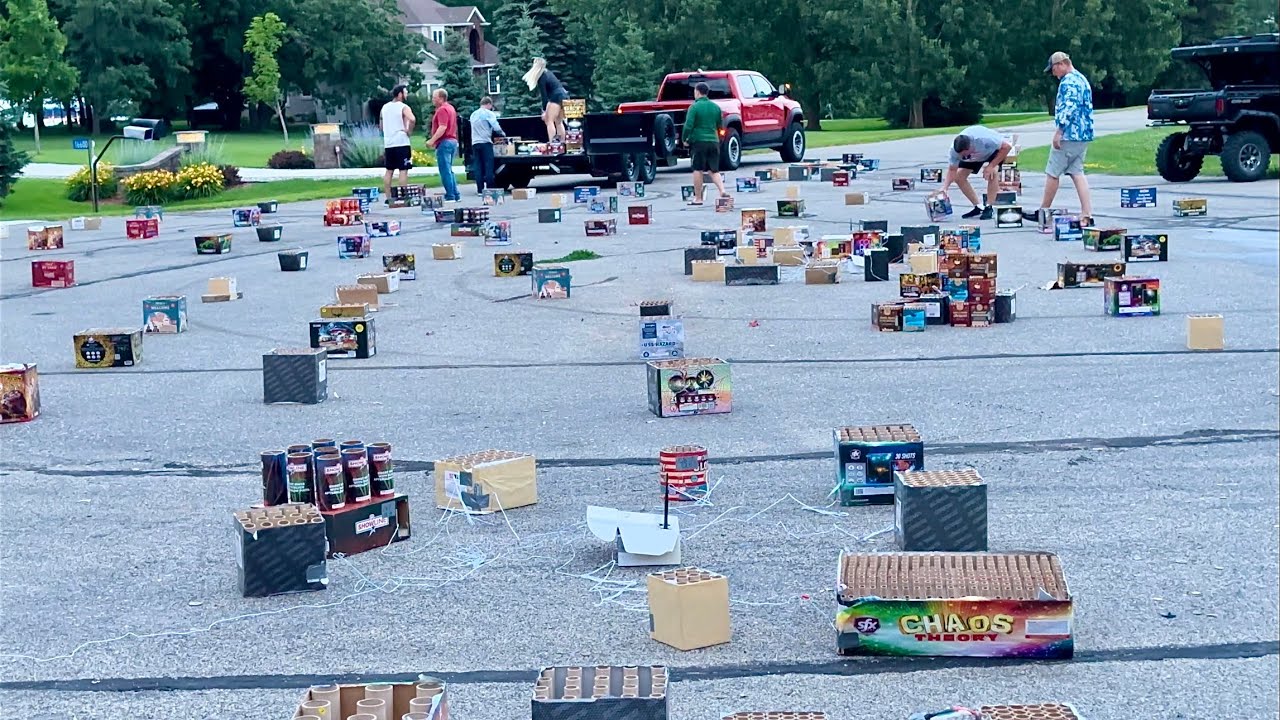 THE MOST FIREWORKS WE’VE EVER LIT OFF - YouTube