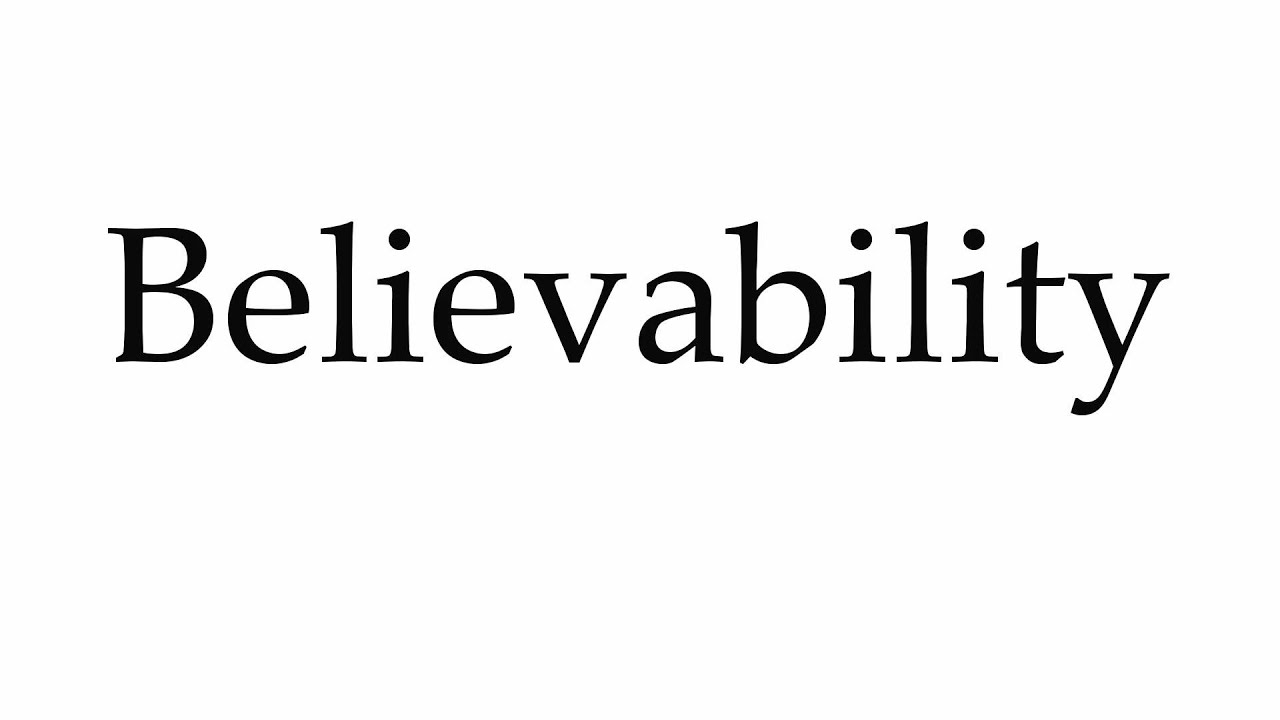 How to Pronounce Believability - YouTube