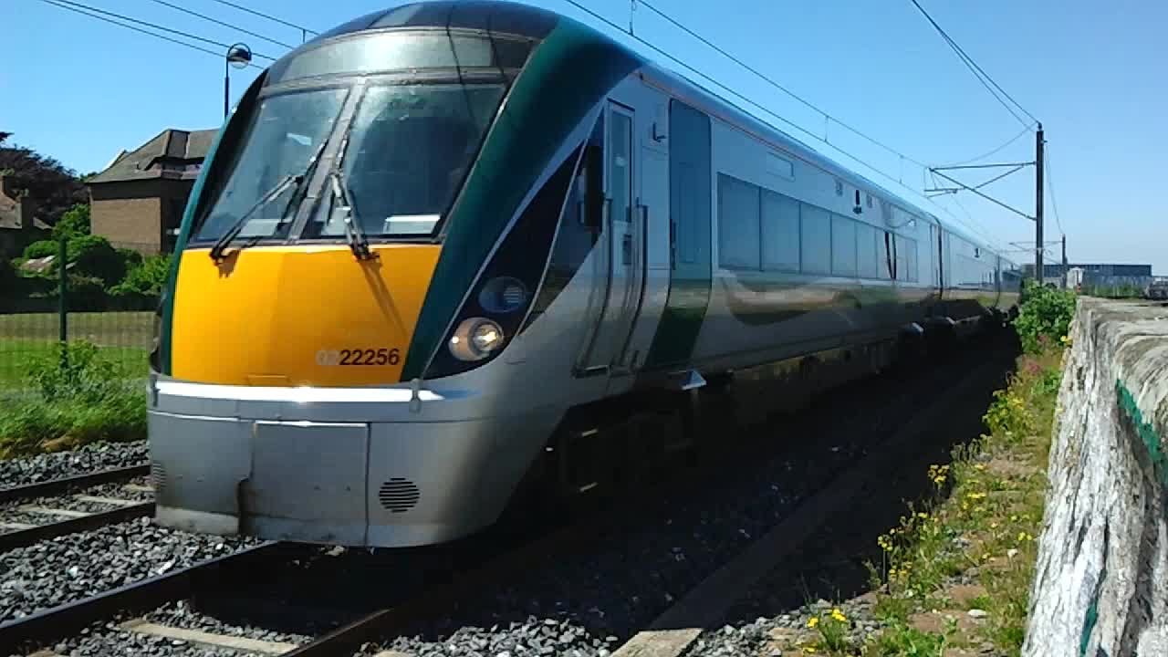 IE 22000 Class DMU Intercity Train - Booterstown, Dublin - YouTube