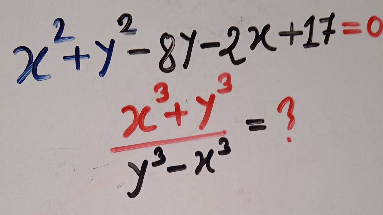 A Nice Algebraic Problem Solution - YouTube