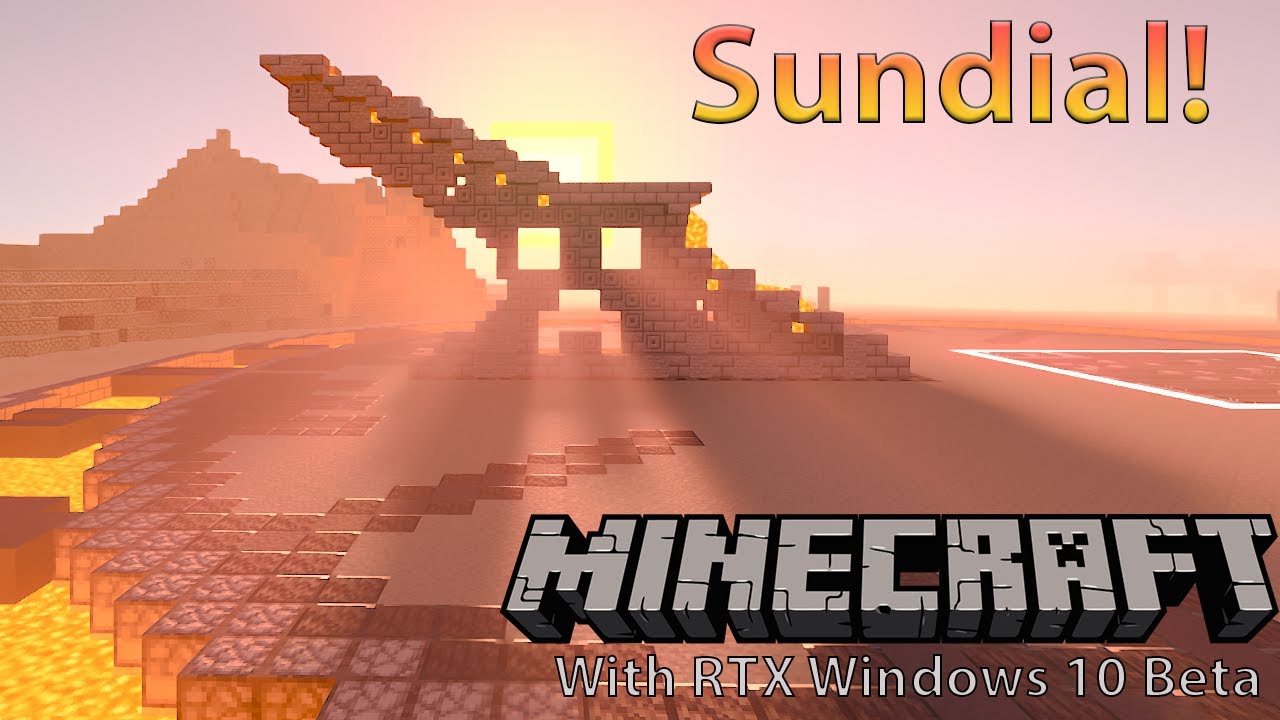 Working Sundial in Minecraft Bedrock RTX! - YouTube
