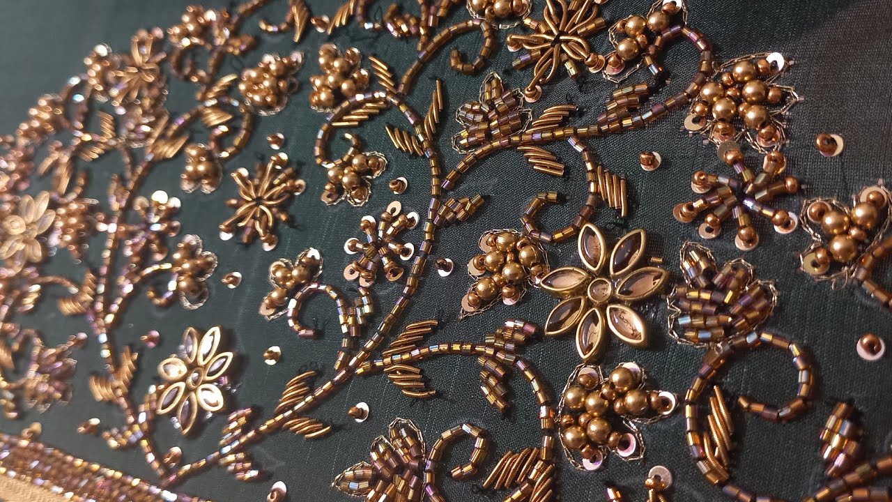 Aari work blouse design 20 | aari work making video ...