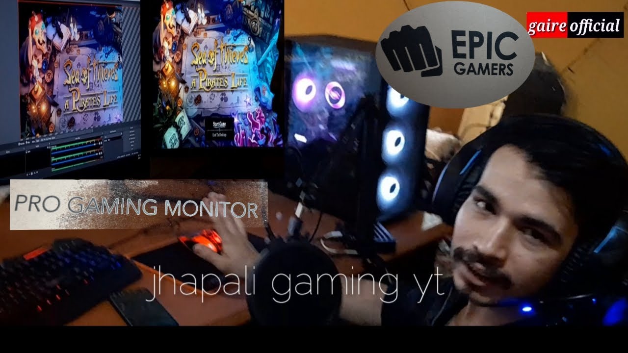 NEW PRO GAMING MONITOR || epic games || UNBOXING WOW - jhapali gaming yt - YouTube
