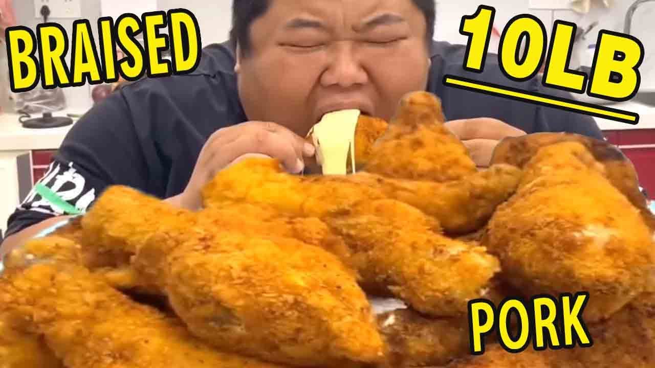 Brother Monkey fried 10 pounds of chicken legs, the skin is crispy and ...