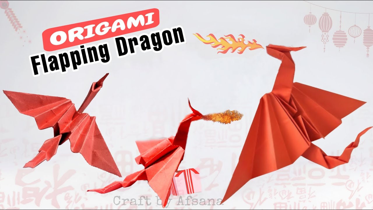 DIY Origami Dragon 🐲 How to Make Folding Paper Dragon Step by Step ...