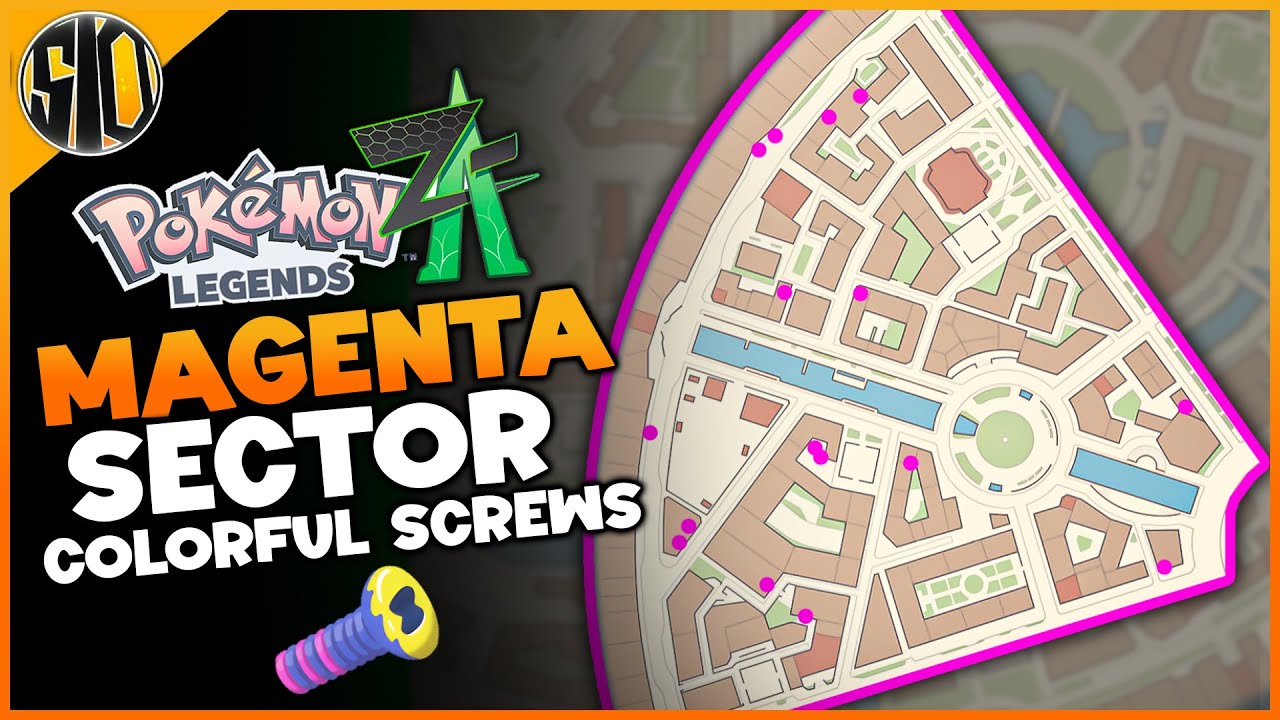 All Magenta Sector Colorful Screws in Pokemon Legends Z-A - YouTube