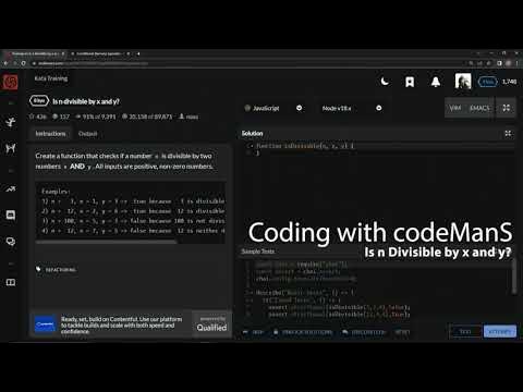 Codewars 8 kyu Is n Divisible by x and y? Javascript - YouTube
