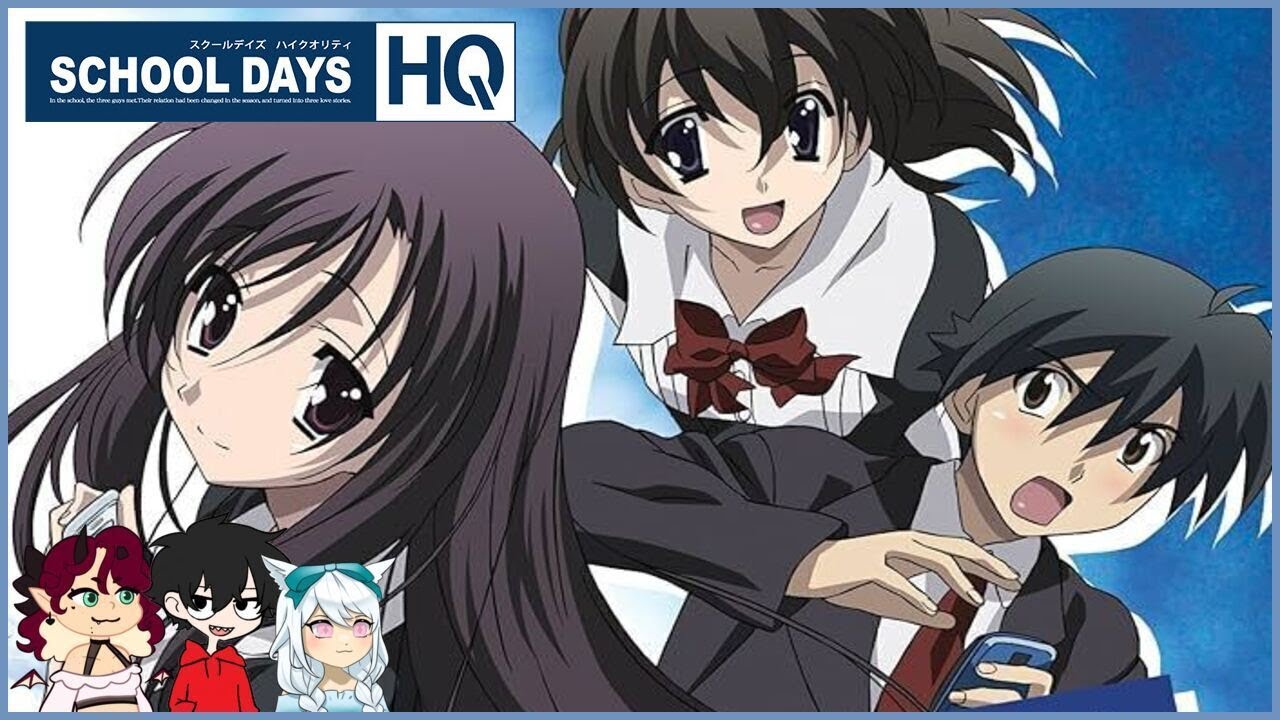 School Days HQ (English Dub) Episode 1: The Three Guys Met - YouTube