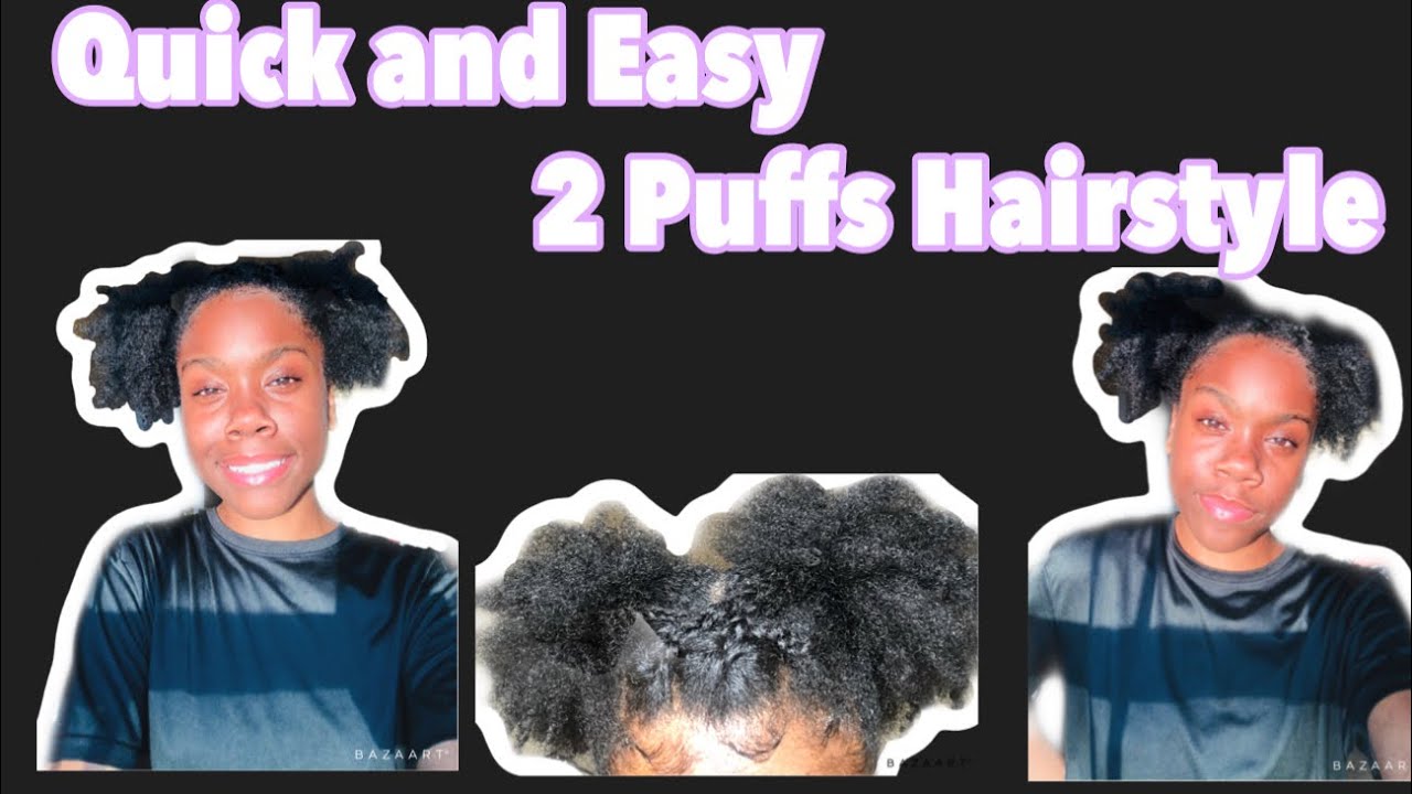 Cute 2 Puff Hairstyle - YouTube