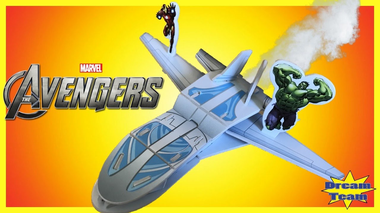 Marvel Avengers Mini 3D Puzzle Dollar Tree Hulk Iron Man QuinJet - YouTube