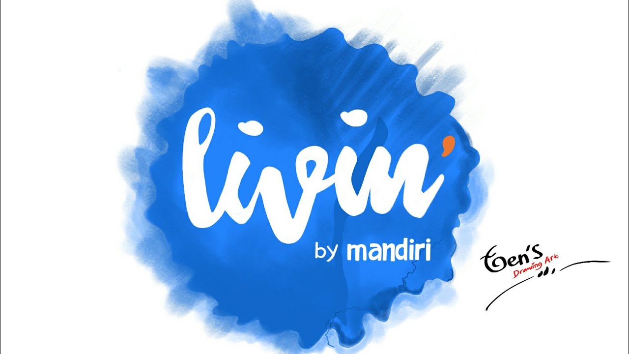 Cara Membuat Logo Livin Bank Mandiri | Menggambar dan Mewarnai - YouTube
