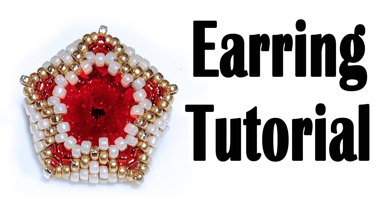 BeadsFriends: Earring tutorial - How to make a Rivoli post earring ...
