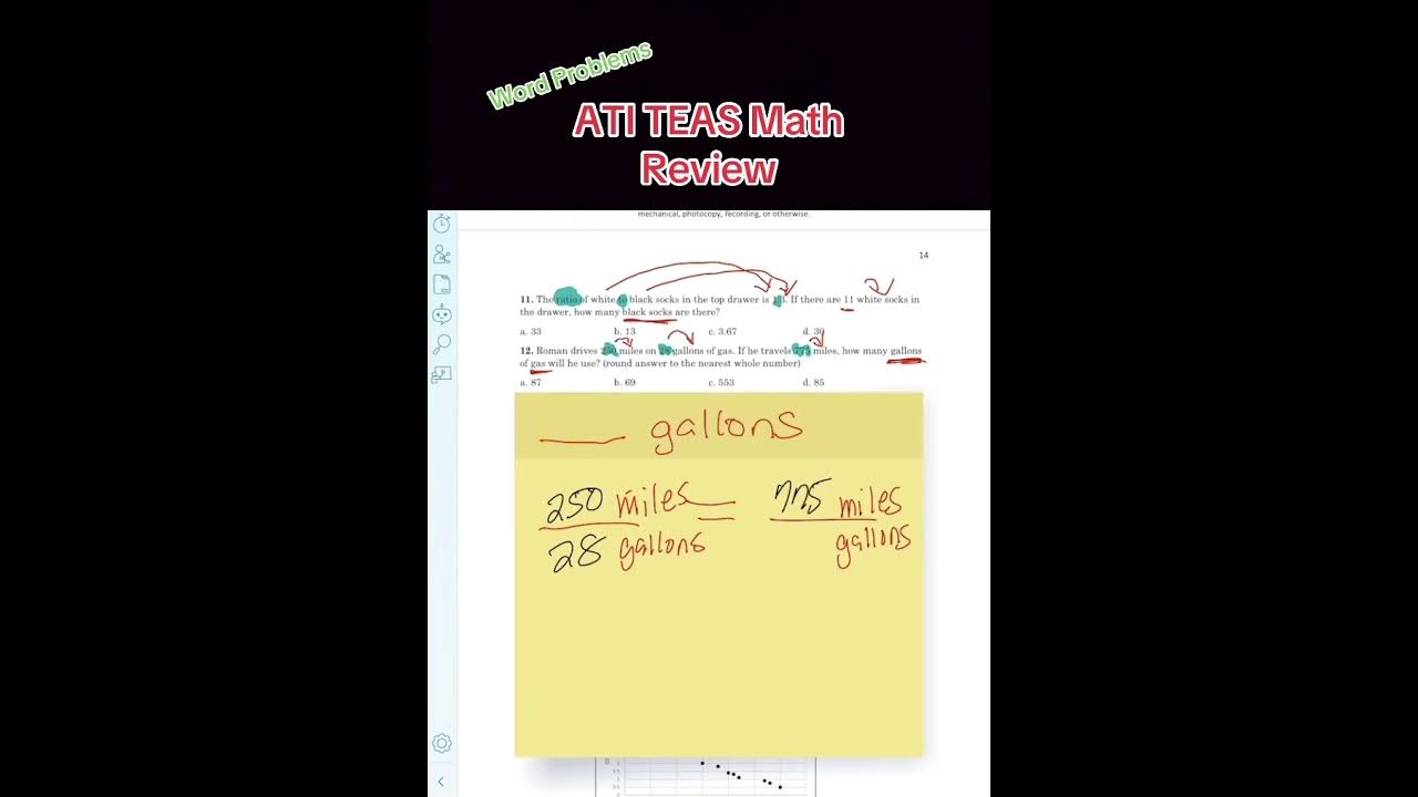ATI TEAS Math Review - Solving Word Problems with Proportions - YouTube