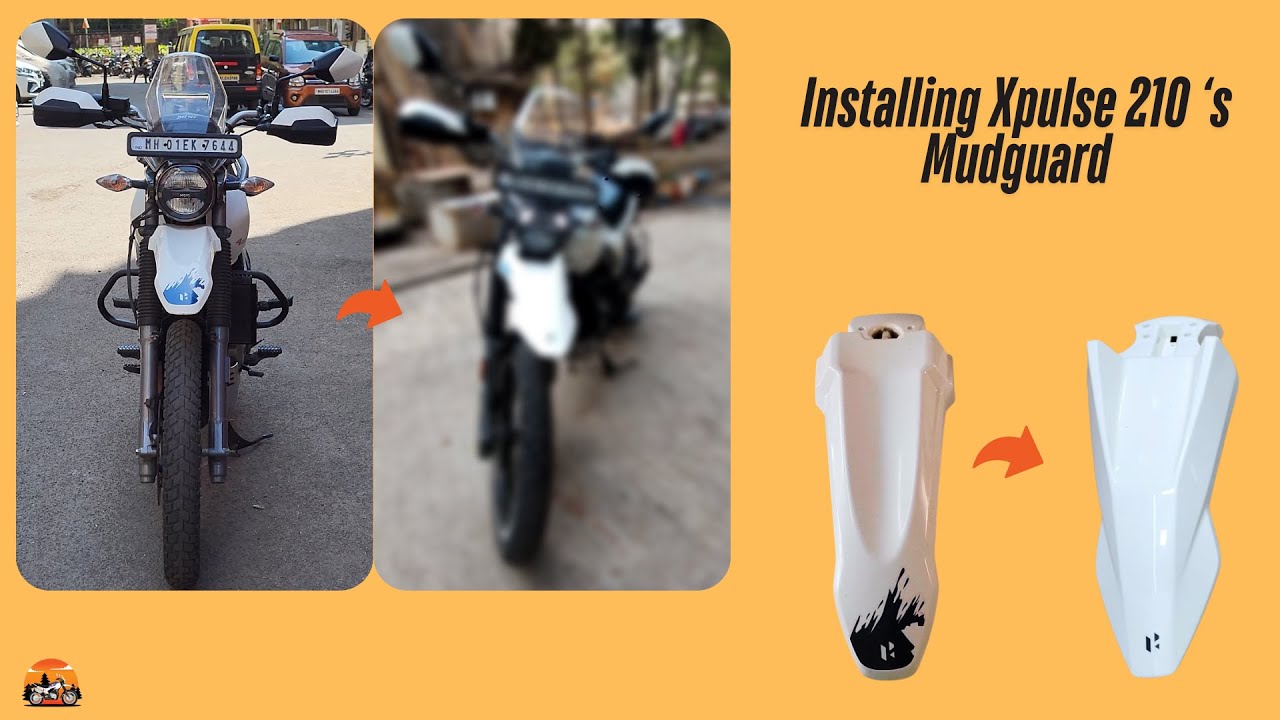 Installing Xpulse 210's Mudguard on My Xpulse 200 4V | Detailed Overview - YouTube