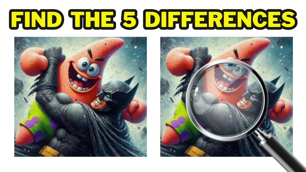 Find the Difference - Batman #QUIZ #PUZZLE #SHORTS #CARTON - YouTube