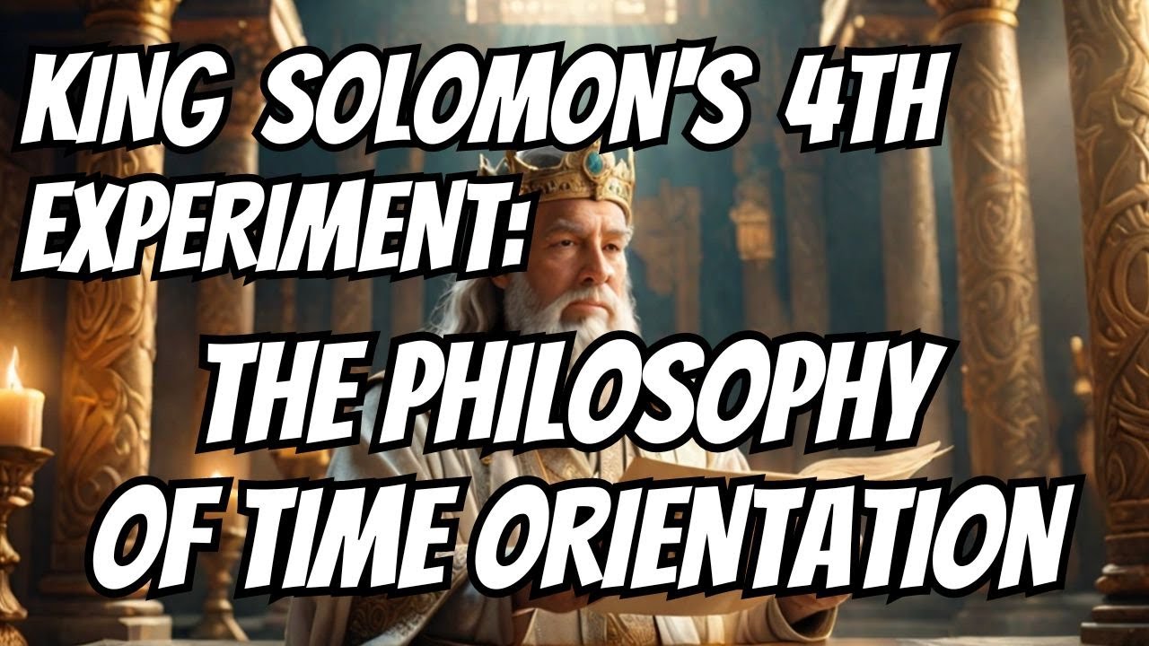 KING SOLOMON'S 4th Experiment: The Philosophy Of Time Orientation ...
