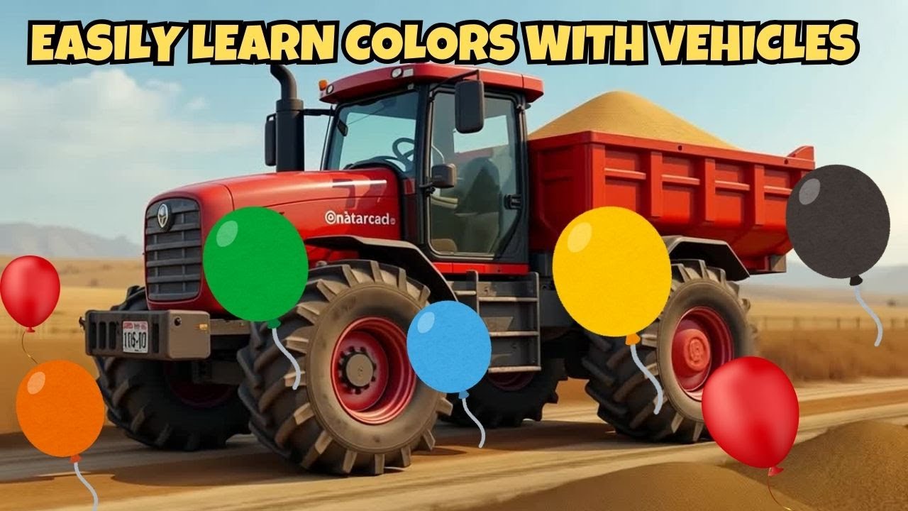 Learn Colors with Real Vehicles | Color Names for Toddlers ...