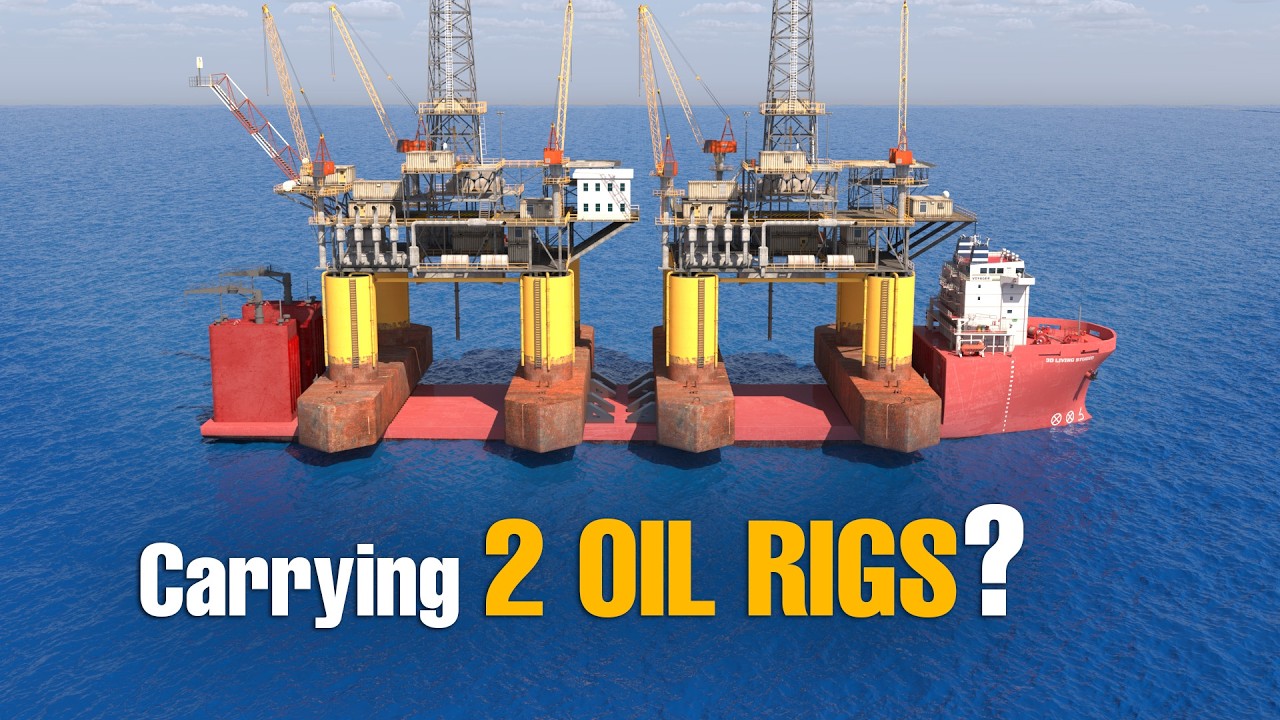 How Oil Rigs are Transported by Semi-submersible Vessel - YouTube