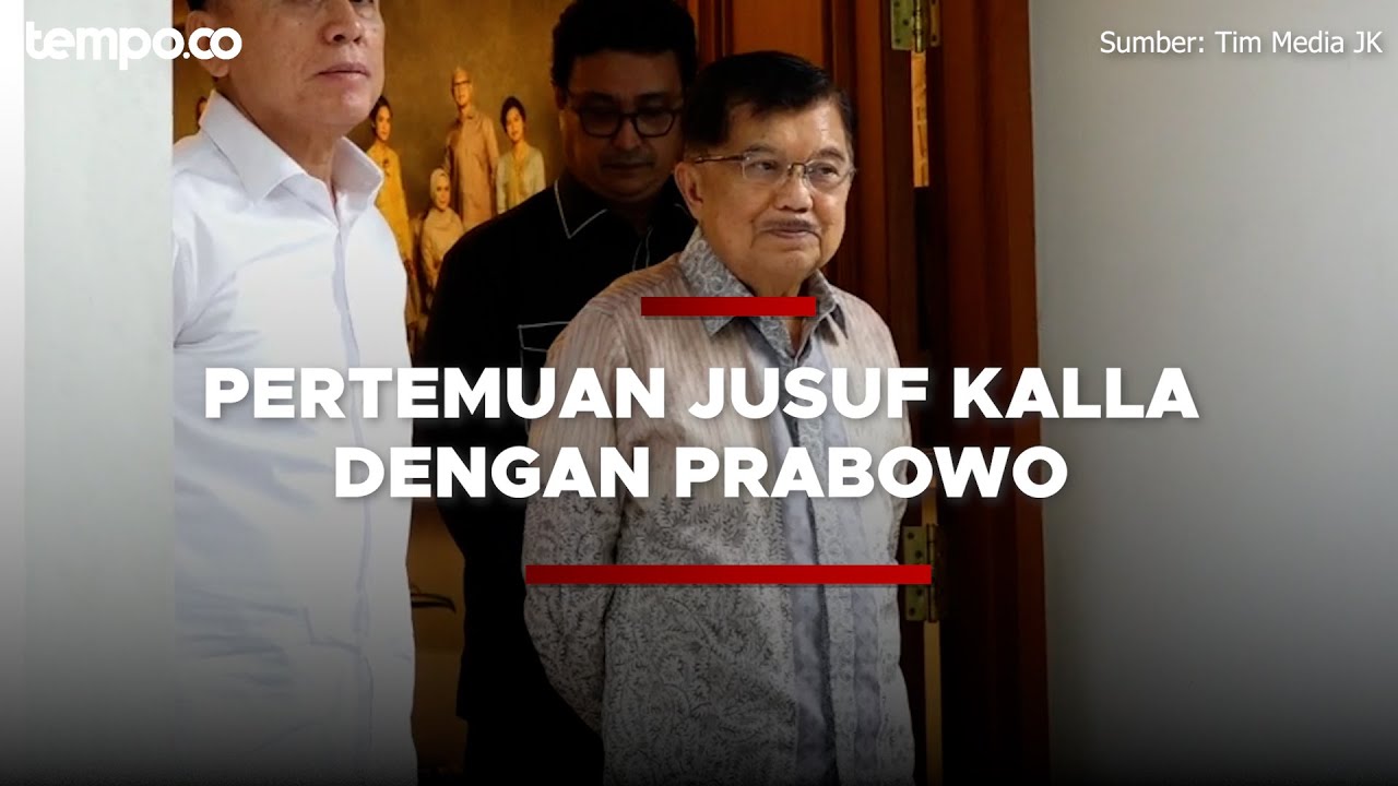 Prabowo dan Jusuf Kalla Bertemu, Lebih Banyak Bernostalgia - YouTube