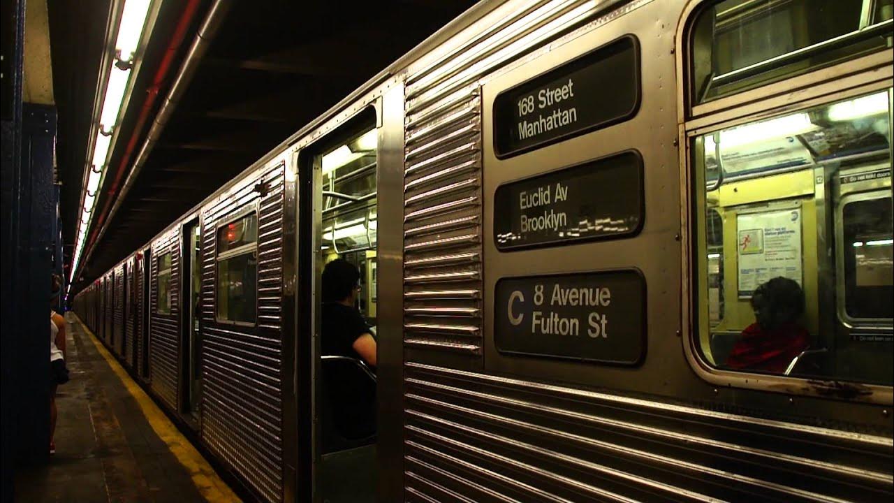 MTA New York City Subway : 168th Street Bound R32 C Train @ 50th Street - YouTube