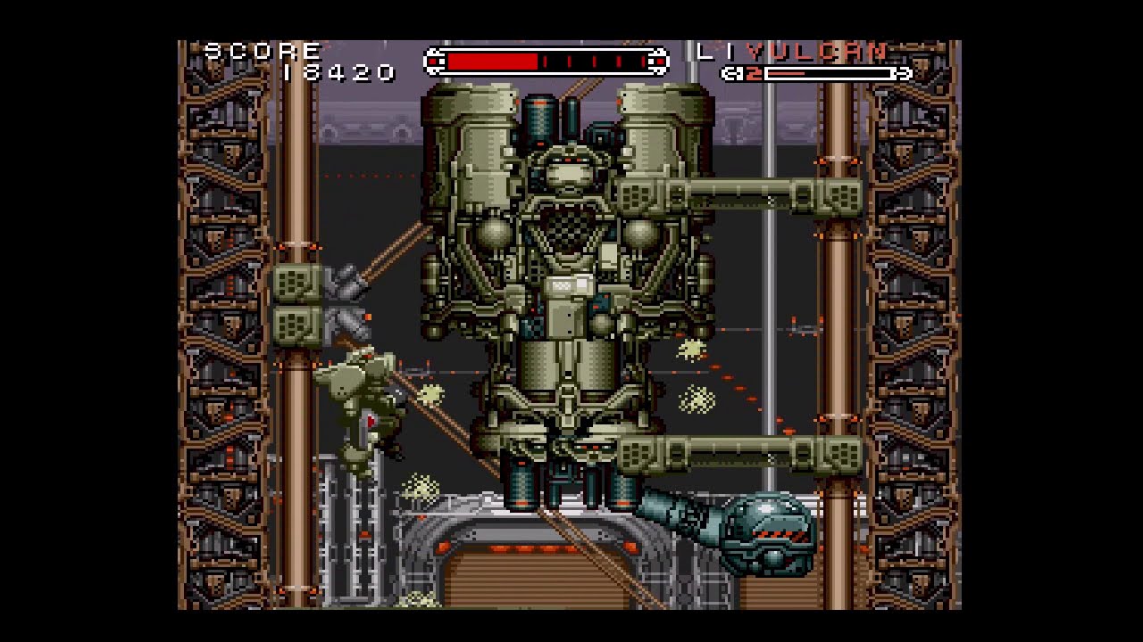 Cybernator (SNES, 1993) Konami -- Gameplay - YouTube