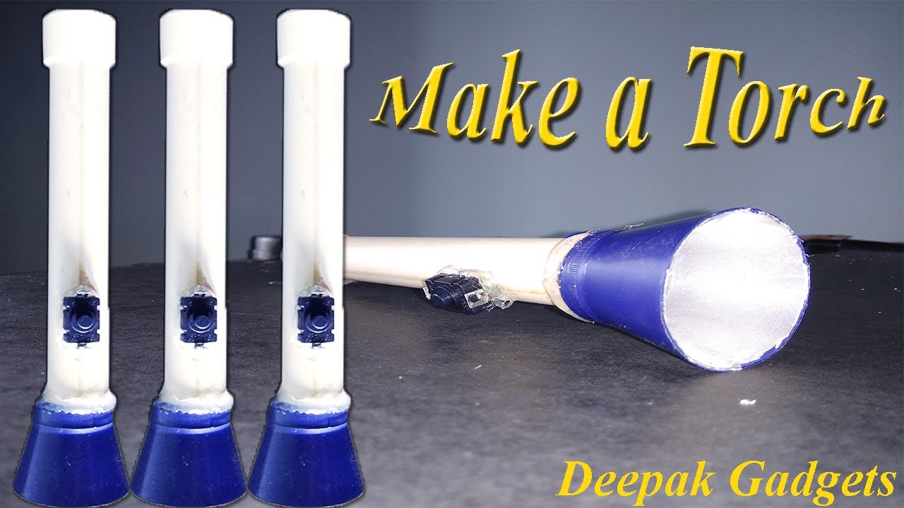 How to make a torch using PVC pipe - YouTube