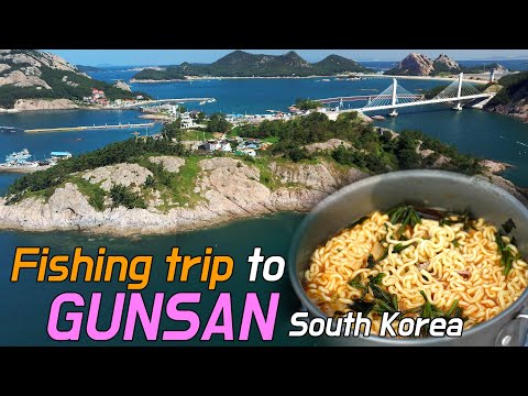 [Episode3/3] Fishing & camping trip to Gunsan in South Korea / Collect Mussels & Seaweed and cook