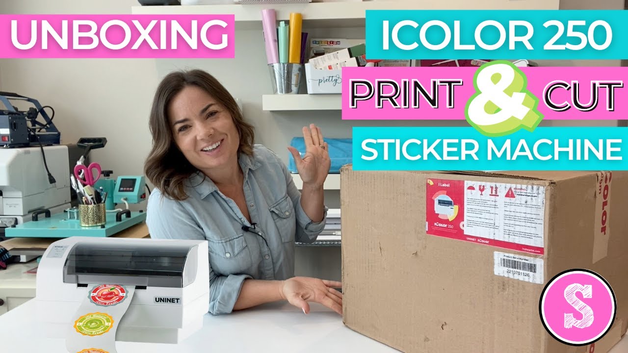 😍 Print and Cut Sticker Machine Unboxing: iColor 250 (Mac and PC) - YouTube