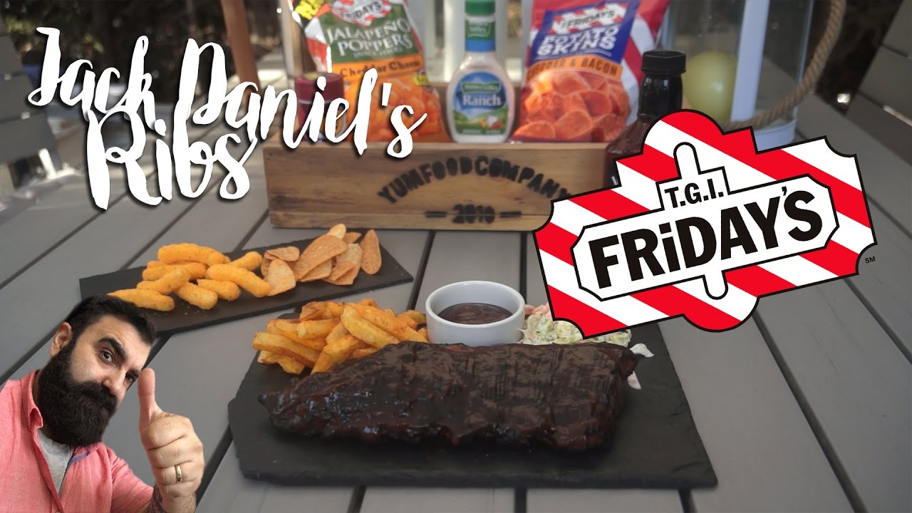 TGI Friday's Jack Daniel's Ribs BBQ menú - YouTube