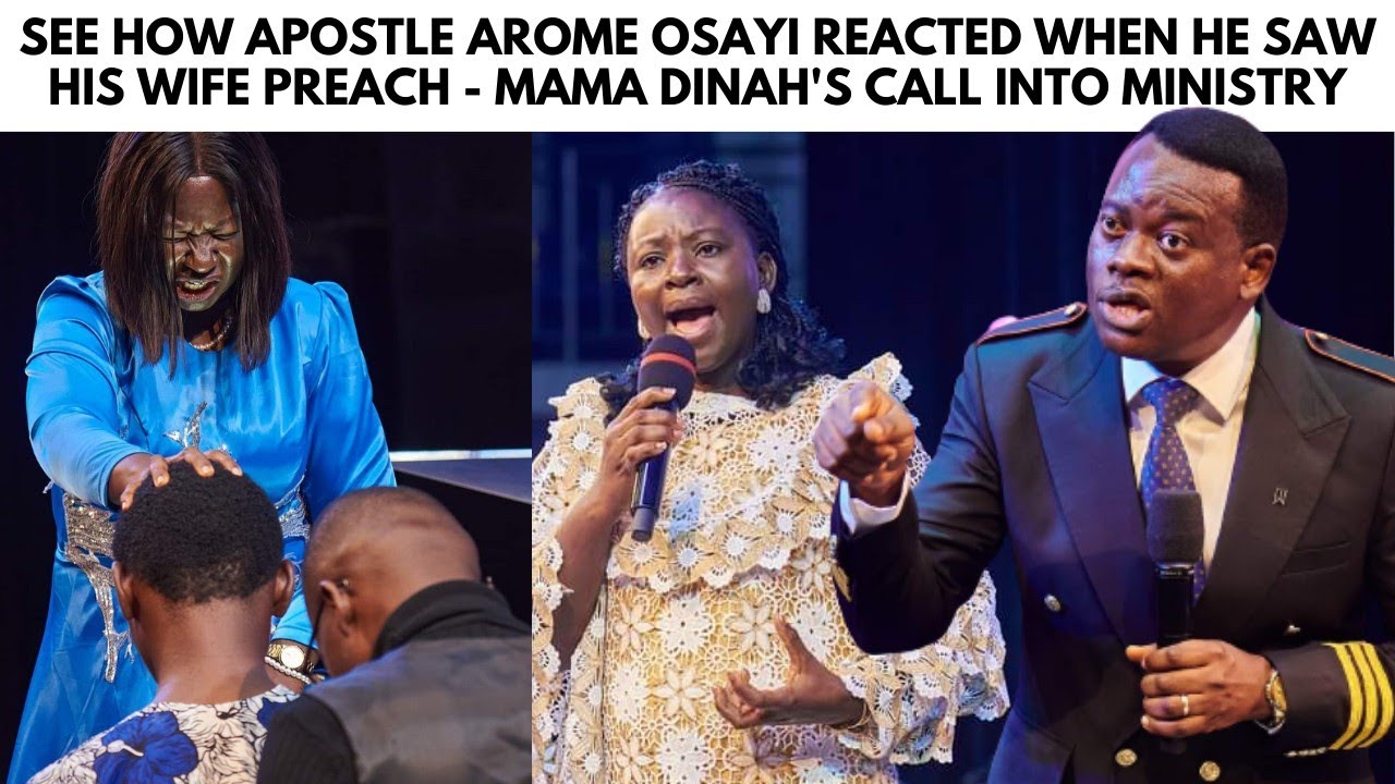 SEE HOW APOSTLE AROME OSAYI REACTED WHEN HE SAW HIS WIFE, PREACH - MAMA ...