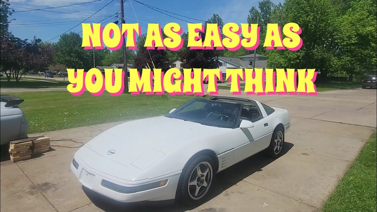 Lock cylinder replacement on the C4 Vette. - YouTube