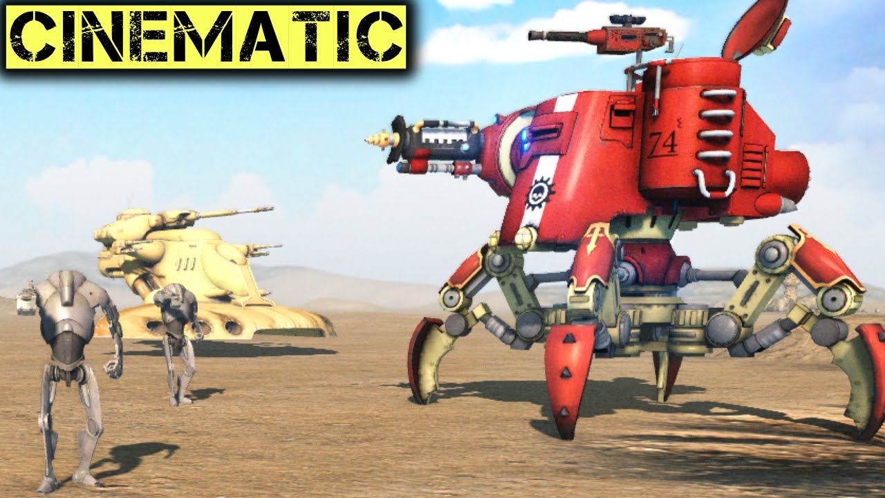 STAR WARS vs WARHAMMER 40K: CIS Battle Droids vs Adeptus Mechanicus - Men of War: Assault Squad ...