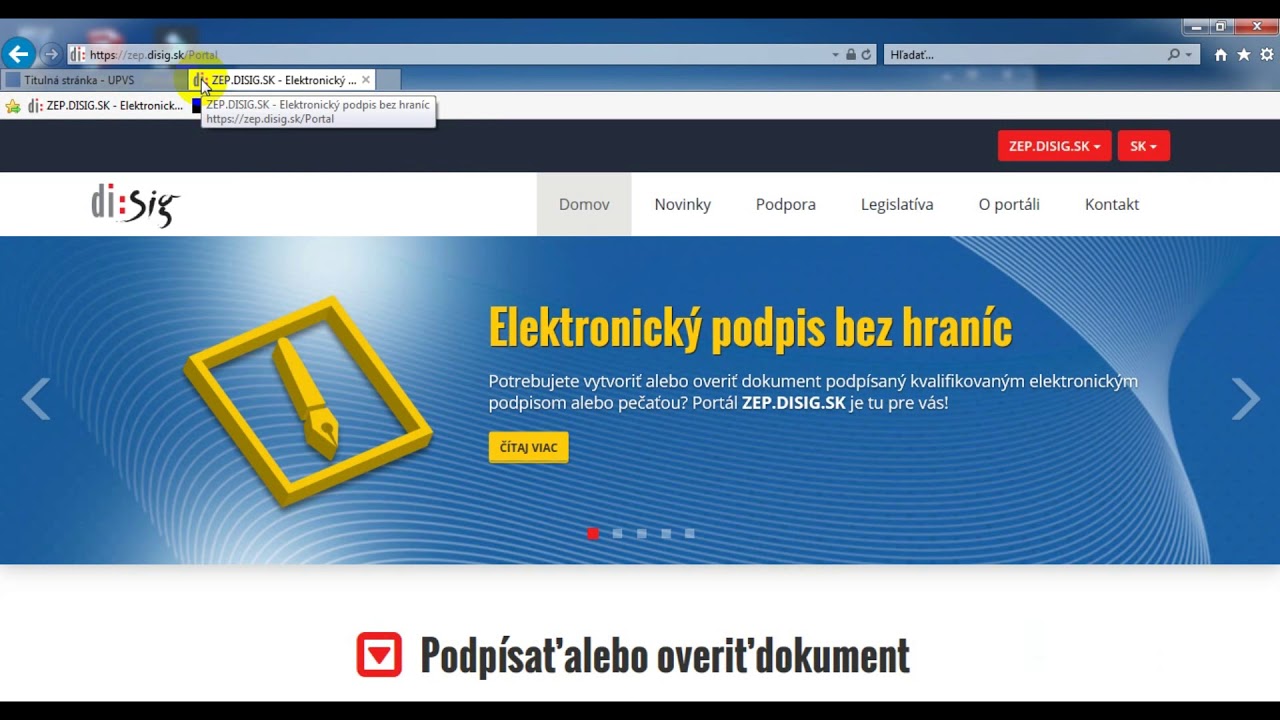 Podpisovanie dokumentov KEPom - YouTube