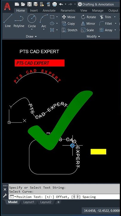 Text On Spline In Autocad ⚡️autocad Short Series 58 Shorts New Autocad Youtube