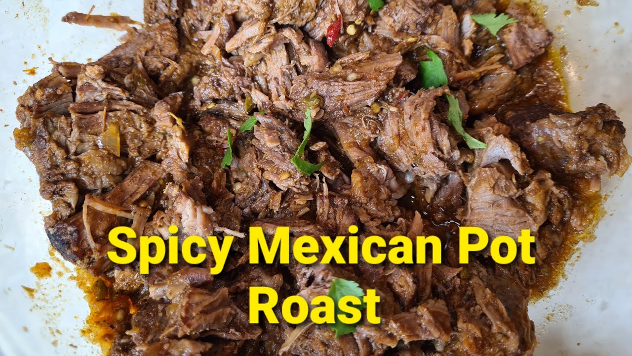 How to Make Delicious Spicy Mexican Pot Roast for Tacos! - YouTube