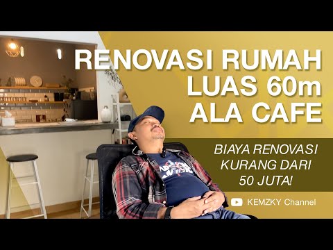 INSPIRASI DESAIN RUMAH LAHAN 5 x 12 meter KONSEP CAFE