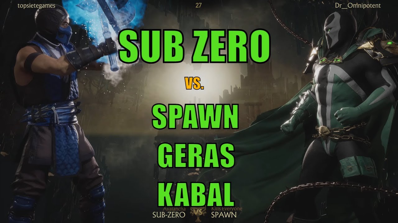 SUB ZERO VS SPAWN, GERAS, KABAL - Kombat League Sets - MK11 Ultimate [4k] - YouTube