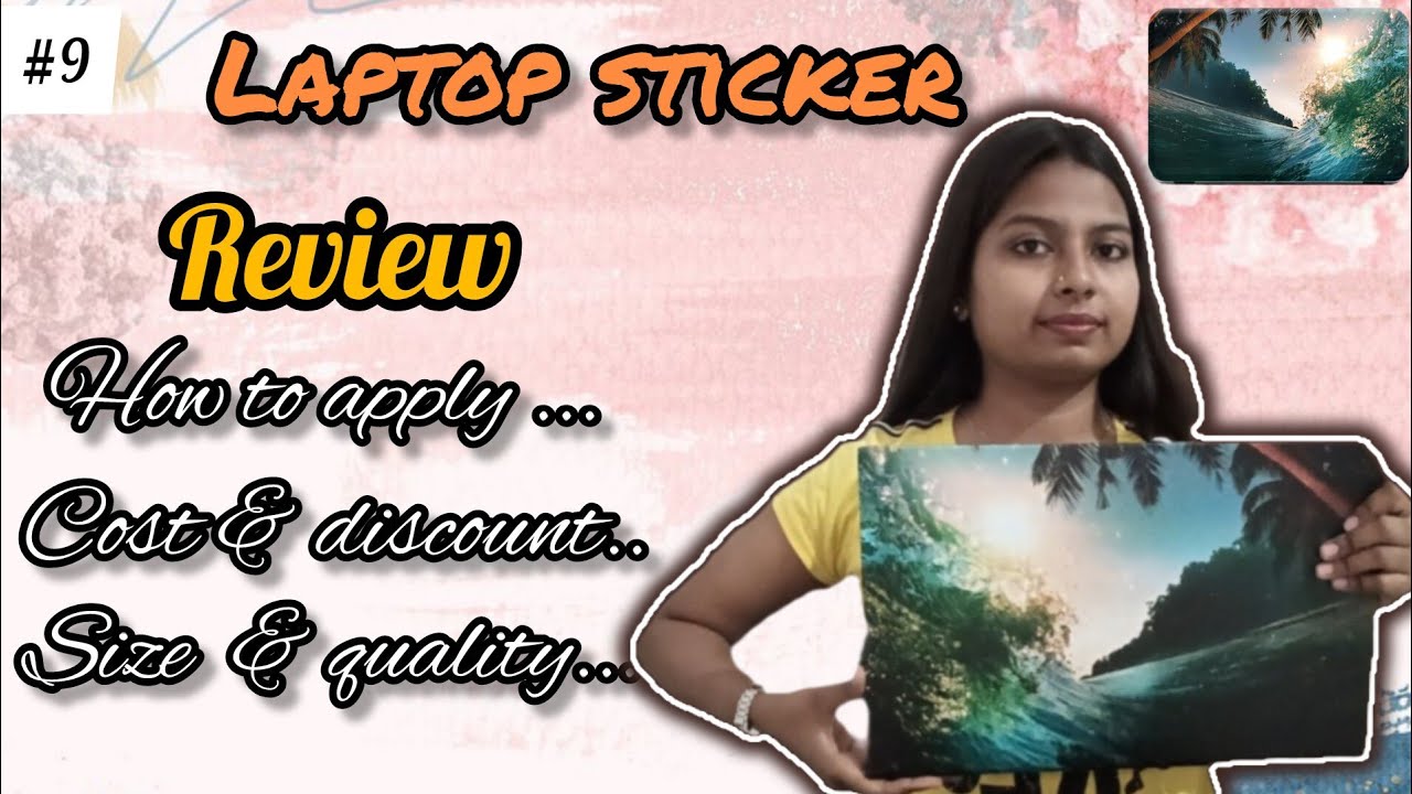 || review of laptop💻 sticker 🖥️// how to apply??🤔// tips and tricks ...
